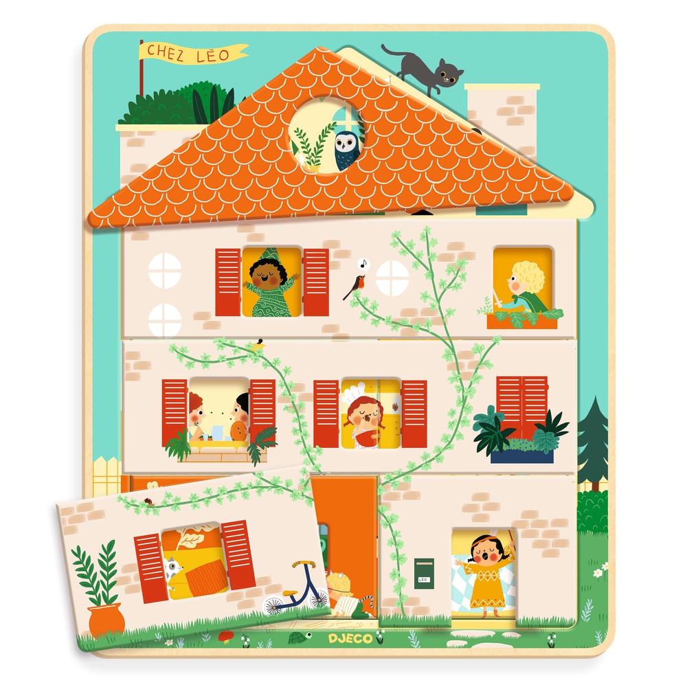 Puzzle 3 niveaux Chez Leo (12 pcs) – Boutique LeoLudo