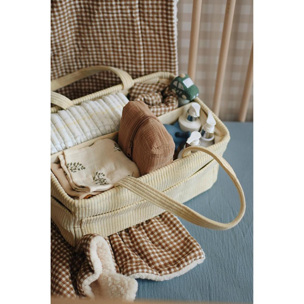 Diaper organizer basket - Cream – Boutique LeoLudo
